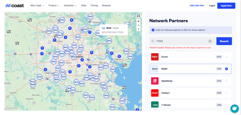 Coast Fuel Card Review: Impressive Partner Rebates