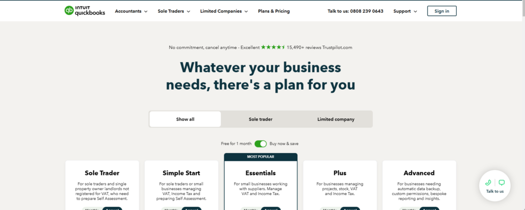 QuickBooks Pricing UK: Full Guide
